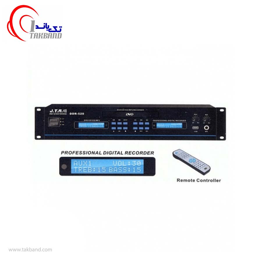 پاور آمپلی فایر جی تی آر مدل JTR MX-2100 | پاورمیکسر, میکروفون, اسپیکر