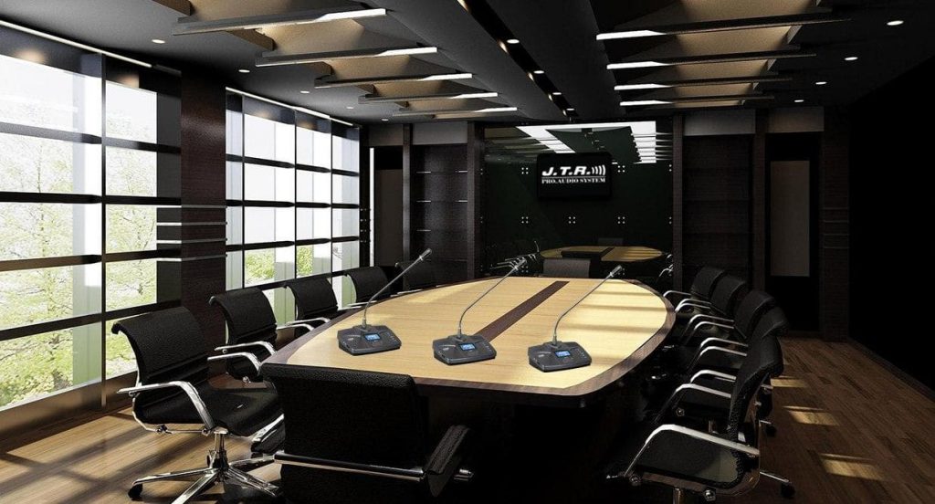 سیستم میکروفن کنفرانس جی تی آر JTR | بهترین سیستم کنفرانس جلسات